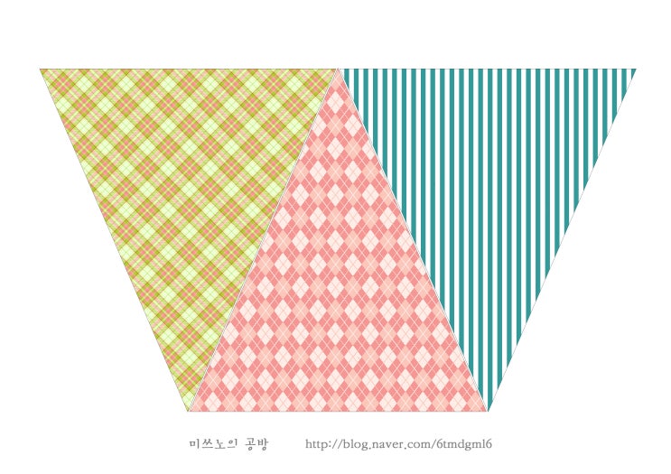 감성캠핑소품 캠핑 가랜드 만들기 다양한 패턴의 가랜드 도안 네이버 블로그