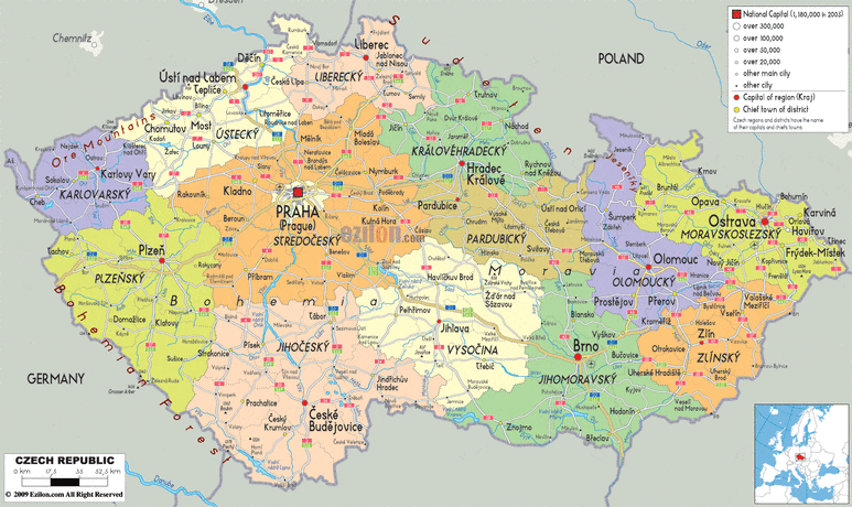 체코 지도czech Map 체코 자유여행 여행코스 맥주지도 도로 철도 지형도 프라하 항공 네이버 블로그